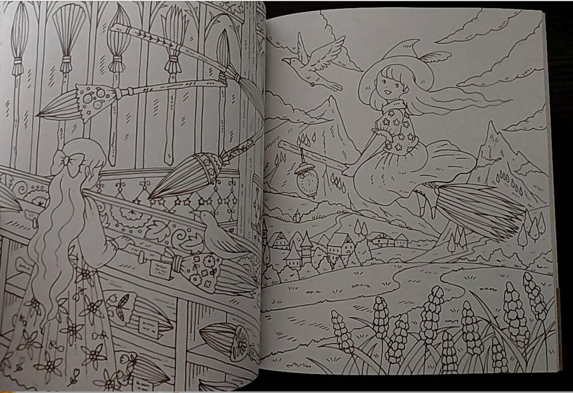 Eriy Lauramia Magical Country Coloring Book by Eriy - Japanese Coloring ...