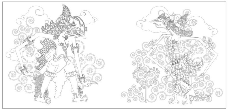 Bagus Coloring Book of Bari Island Japanese Adultprecise - Etsy