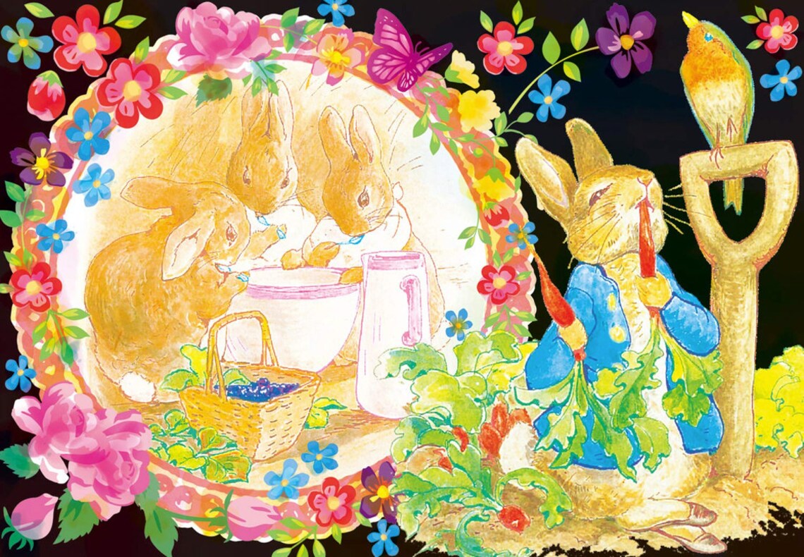 Peter Rabbit English Garden Healing Scratch Art for Adults - Etsy