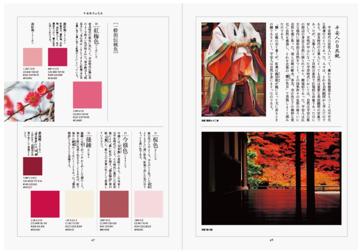 Kazuo Jo Japanese Color Encyclopedia by Era Japanese Craft | Etsy