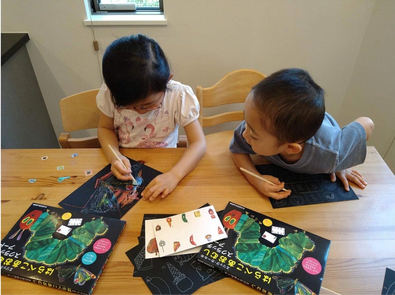 Eric Carle's the Very Hungry Caterpillar Scratch Art - Etsy