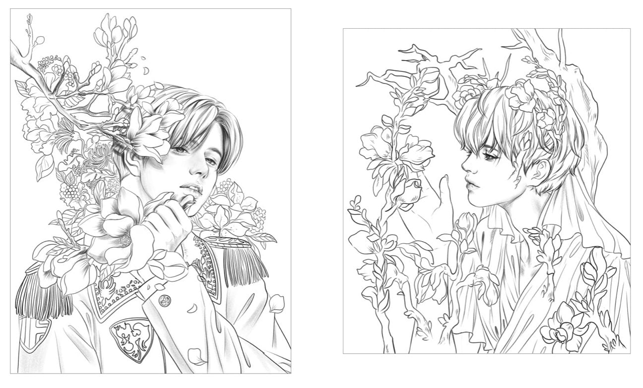 NEW Mirage Coloring Book MOMOGIRL Japanese Coloring Book - Etsy