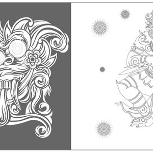 Bagus Coloring Book of Bari Island Japanese Adultprecise - Etsy