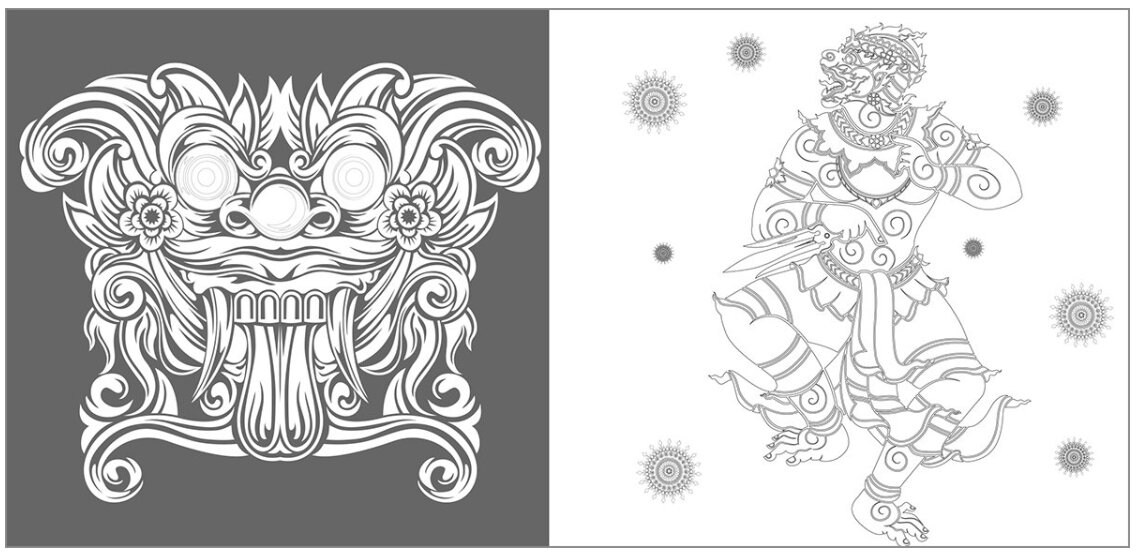 Bagus Coloring Book of Bari Island Japanese Adultprecise - Etsy