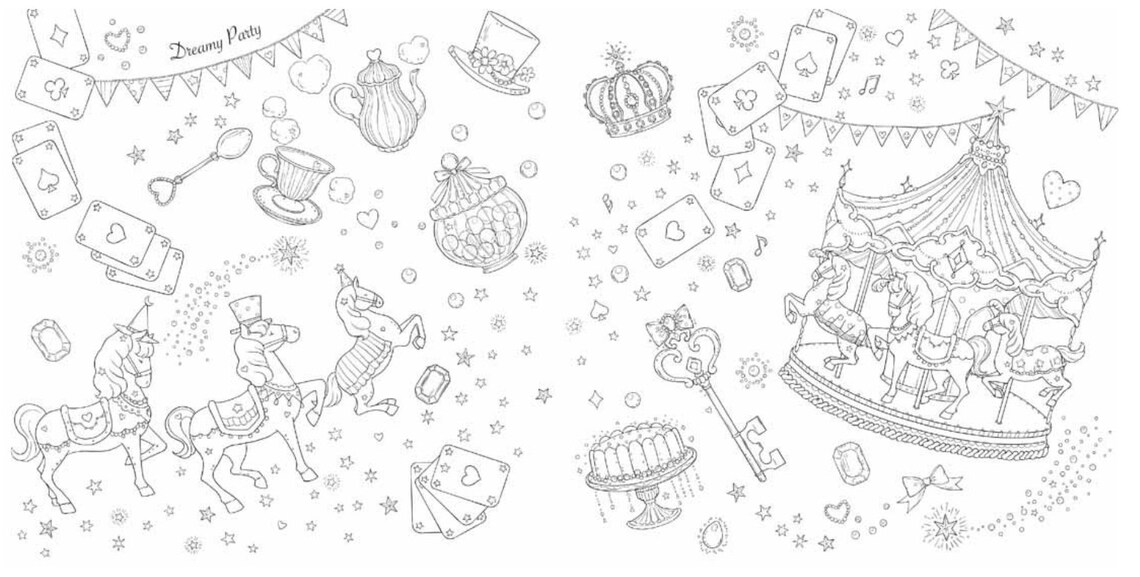 Dream Color Fantasy Coloring Book With cute Magic - Etsy