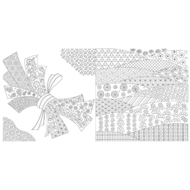 Spring Summer Autumn Winter Japanese Coloring Book Japanese | Etsy