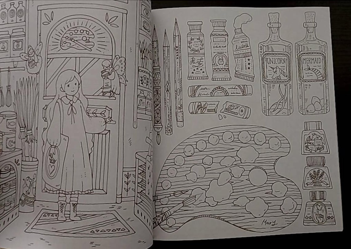 Eriy Lauramia Magical Country Coloring Book by Eriy - Japanese Coloring ...