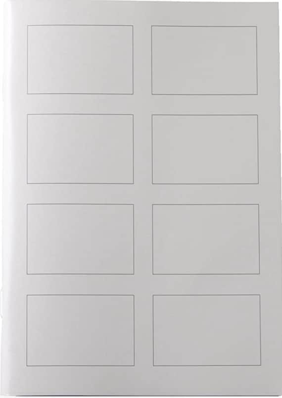 MUJI Recycled Paper 4-frame Notebook Mini Japanese Notebook | Etsy