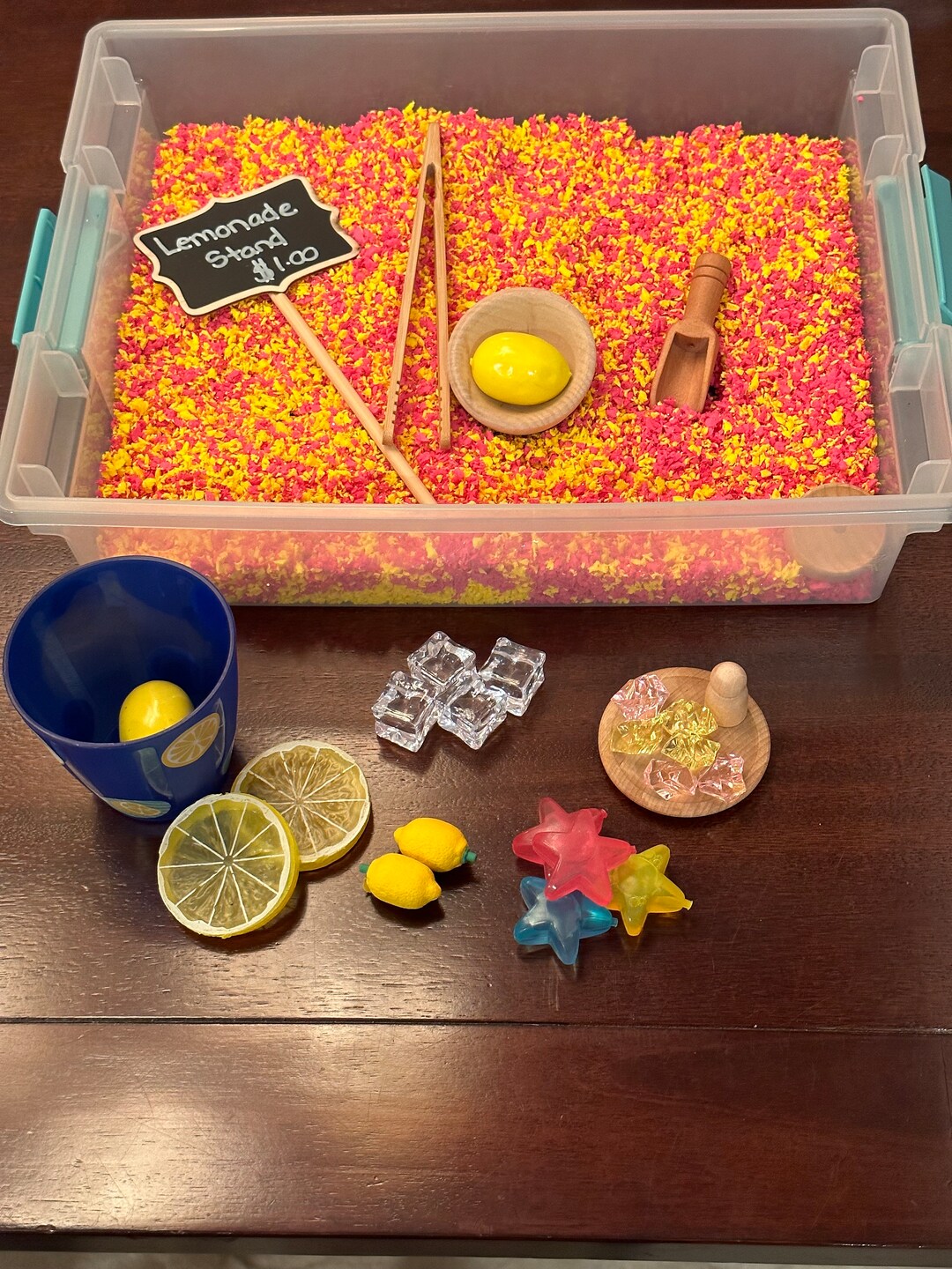 Sensory Bin Lemonade Sensory Bin Summer Sensory Bin - Etsy