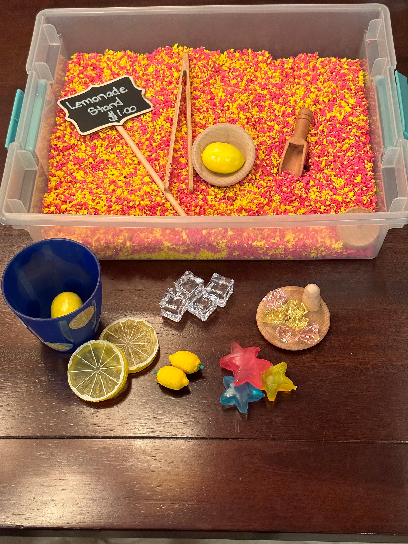Sensory Bin Lemonade Sensory Bin Summer Sensory Bin - Etsy