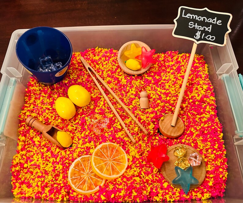 Sensory Bin Lemonade Sensory Bin Summer Sensory Bin - Etsy
