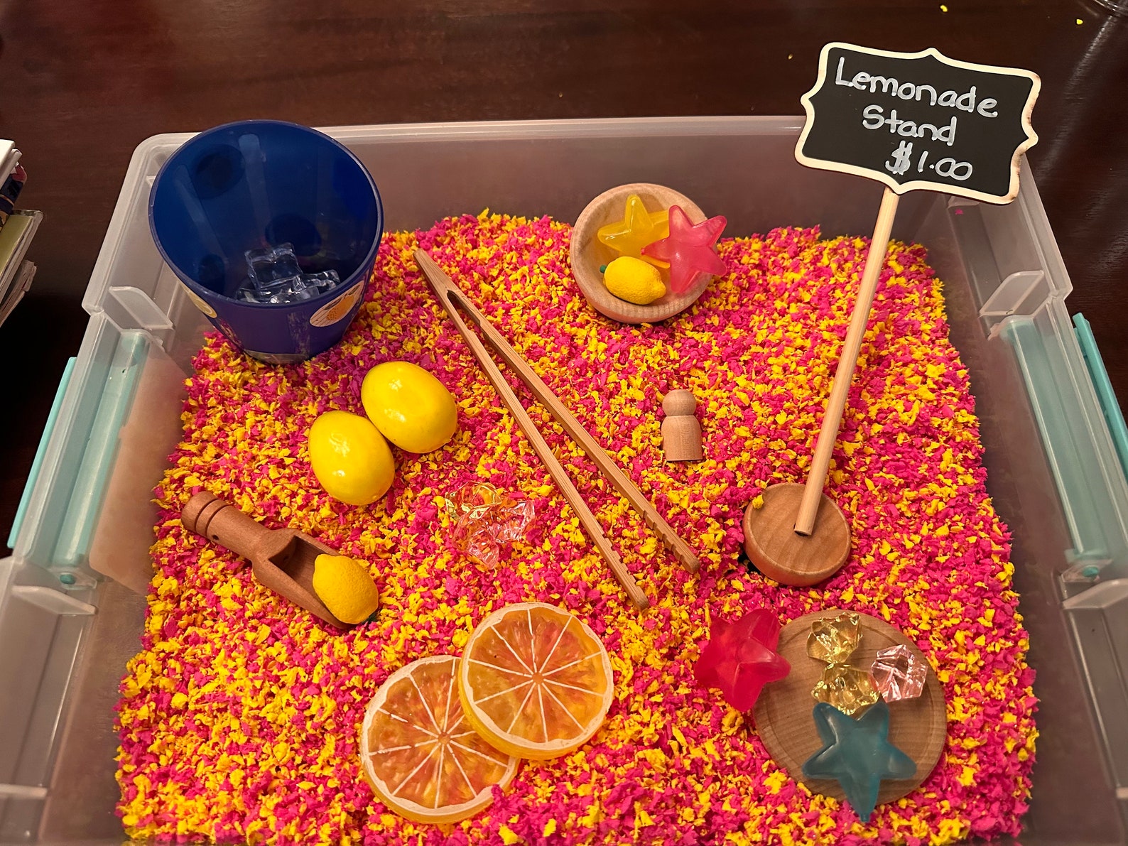 Sensory Bin Lemonade Sensory Bin Summer Sensory Bin - Etsy