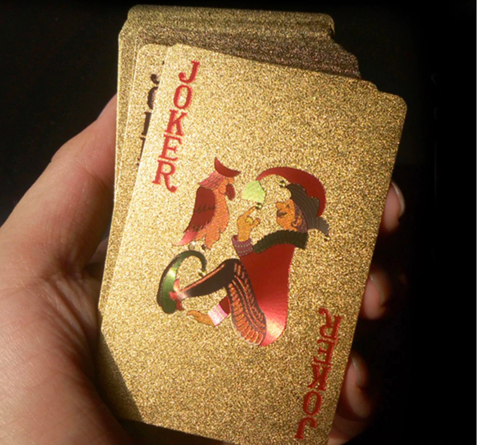 Gold Foil Playing Cards 24k Gold Playing Cards Waterproof - Etsy