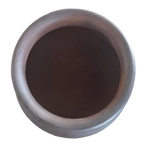 Black Clay Pot | Biryani Pot With Cover Unglazed Terracotta Cookware ...