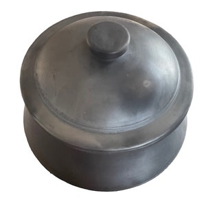 Black Clay Pot | Biryani Pot With Cover Unglazed Terracotta Cookware ...
