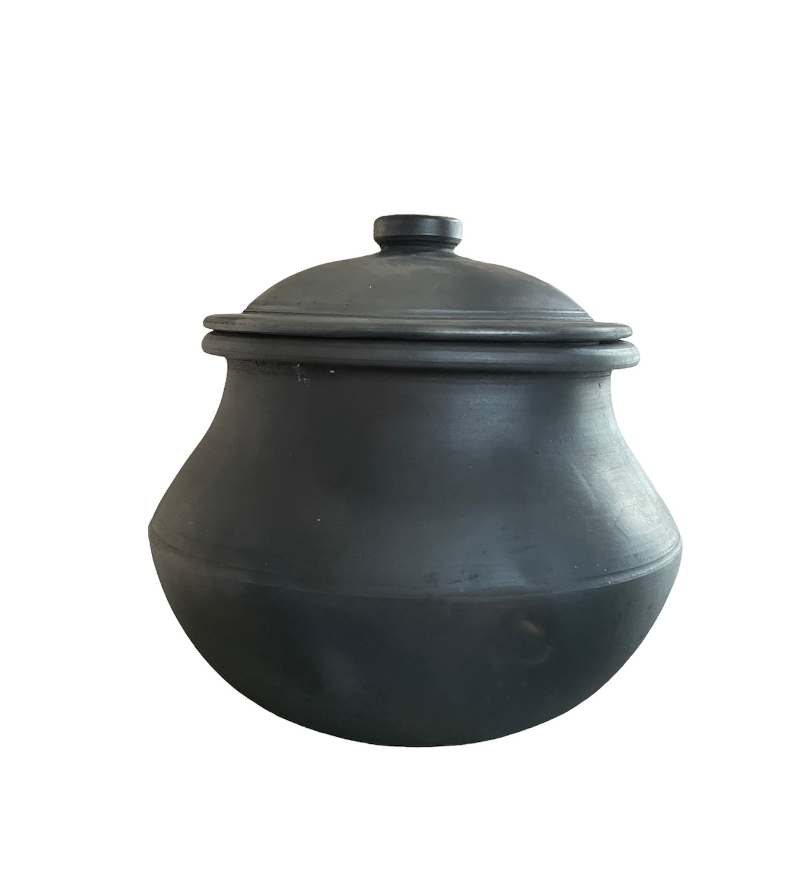 Black Clay Pot | Biryani Pot With Cover Unglazed Terracotta Cookware ...
