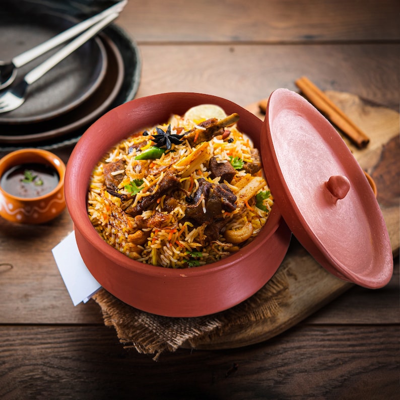 Clay Pot Biryani Pot With Cover Unglazed Terracotta - Etsy