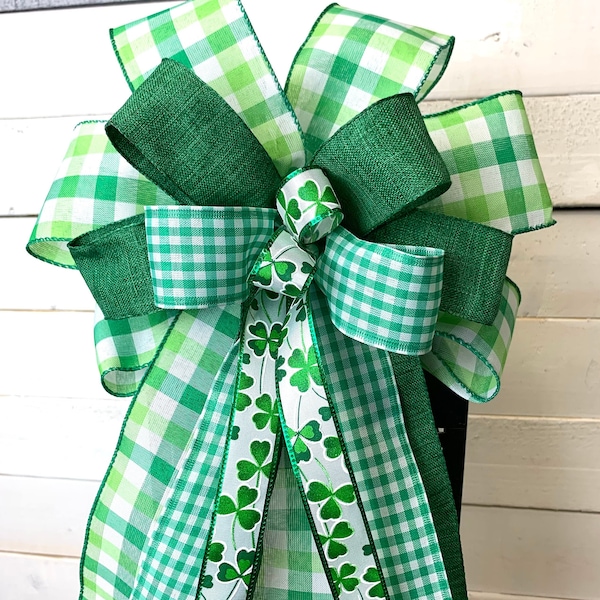 St Patricks Day Bow - Etsy