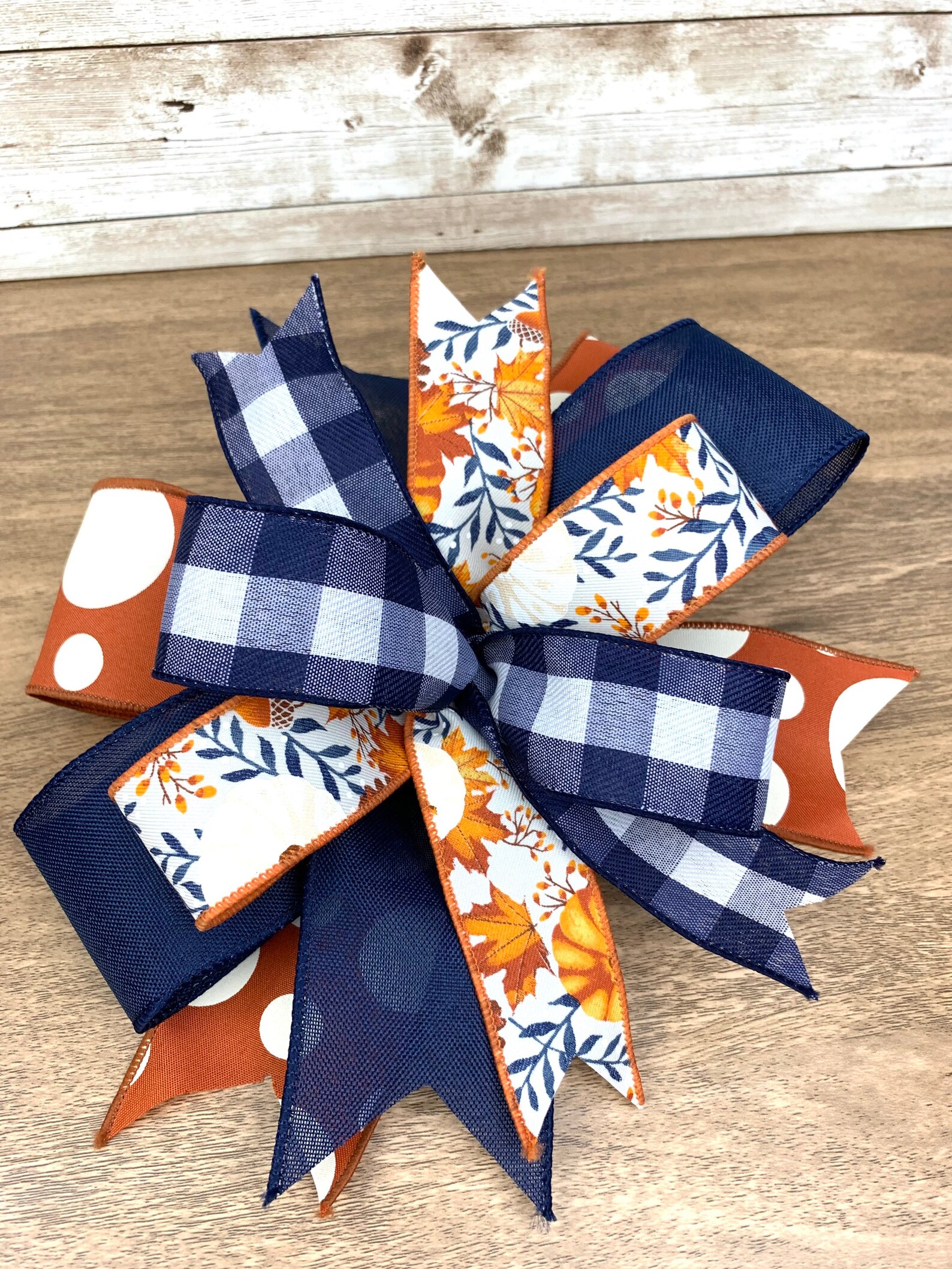 Fall Lantern Bow, Pumpkin Bow, Autumn Bow, Fall Wreath, Halloween Bow ...