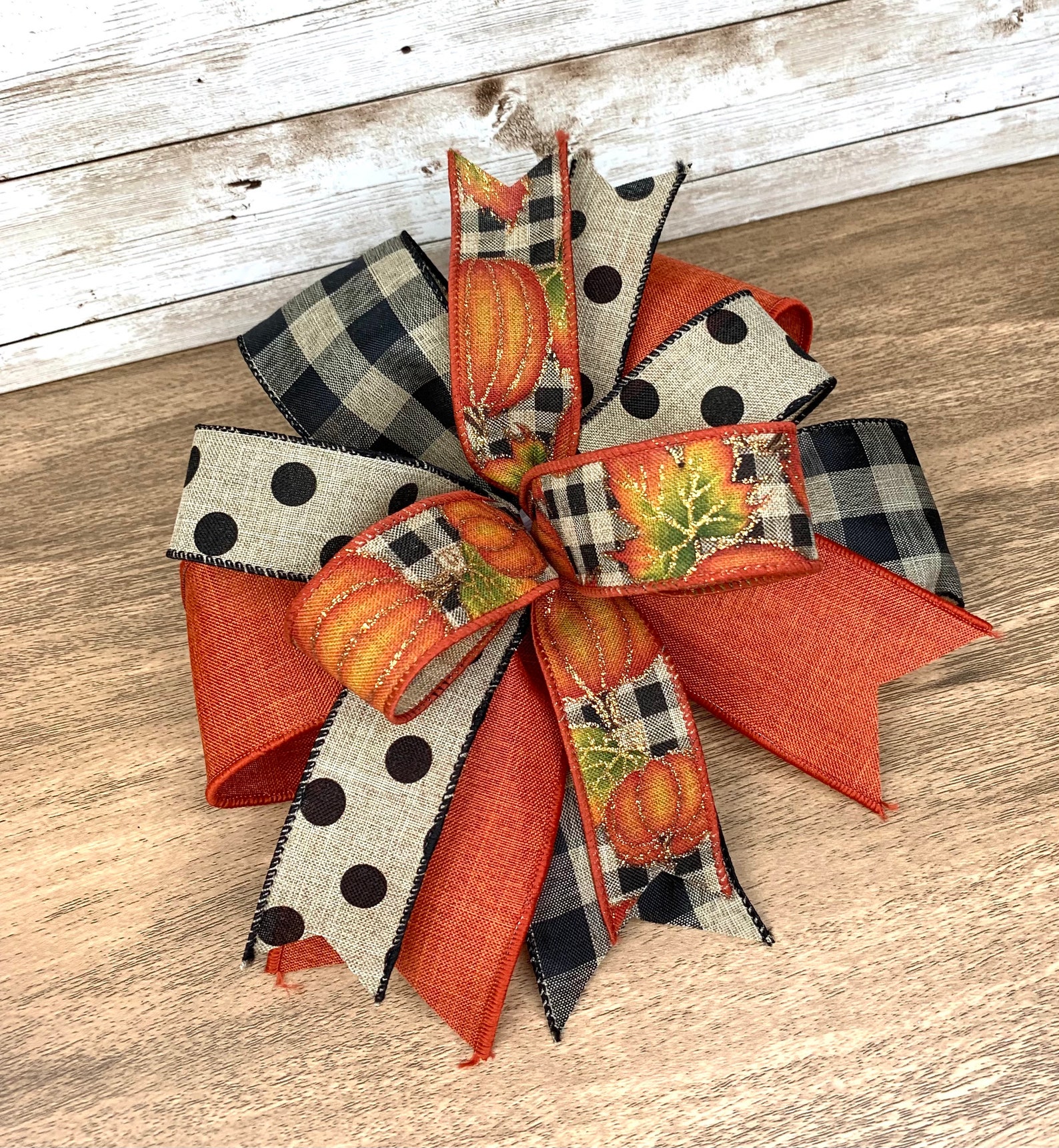Fall Lantern Bow Pumpkin Bow Autumn Bow Fall Wreath - Etsy