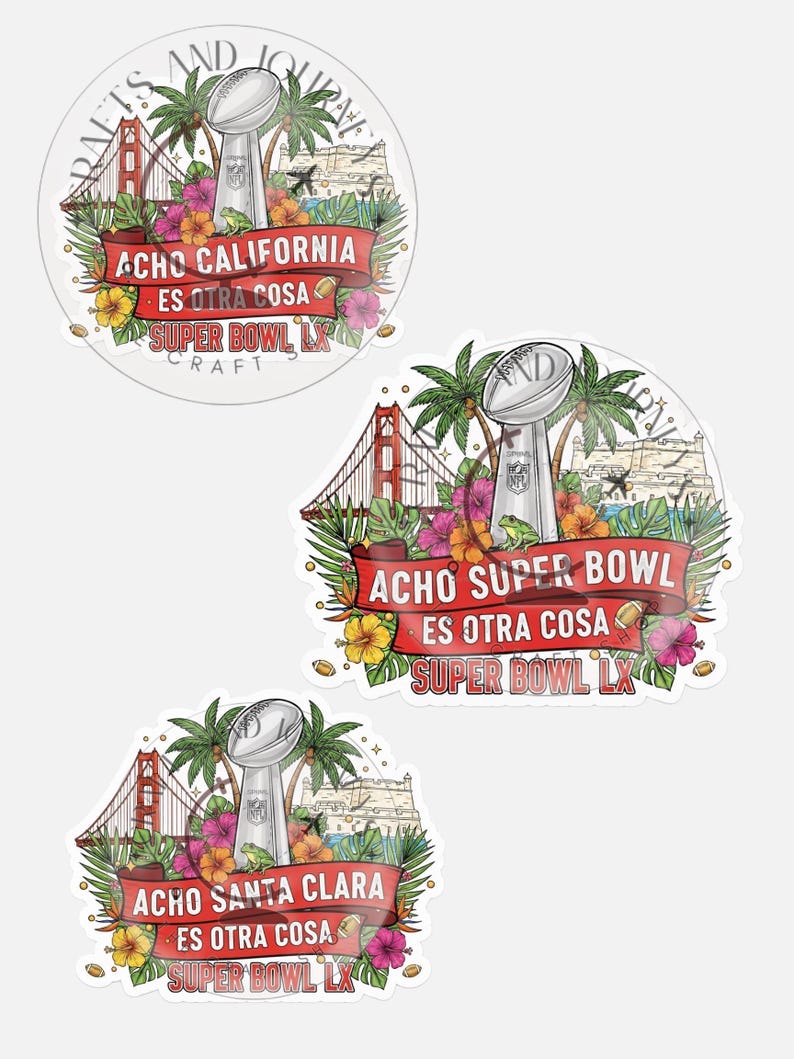 Acho Super Bowl Stickers - Etsy