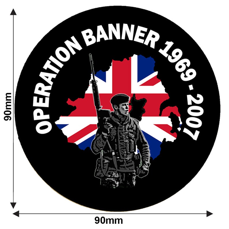 Operation Banner Car Sticker, British Army, UK Veteran, Op Banner ...
