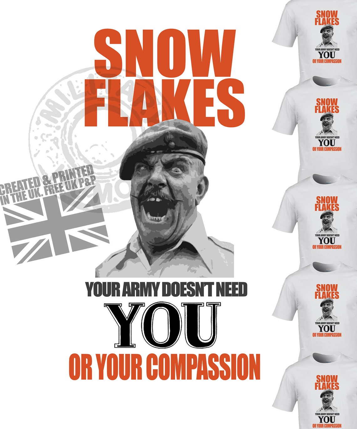 Windsor Davies Shirt, It Aint Half Hot Mum, Snowflake T-shirt, Army ...