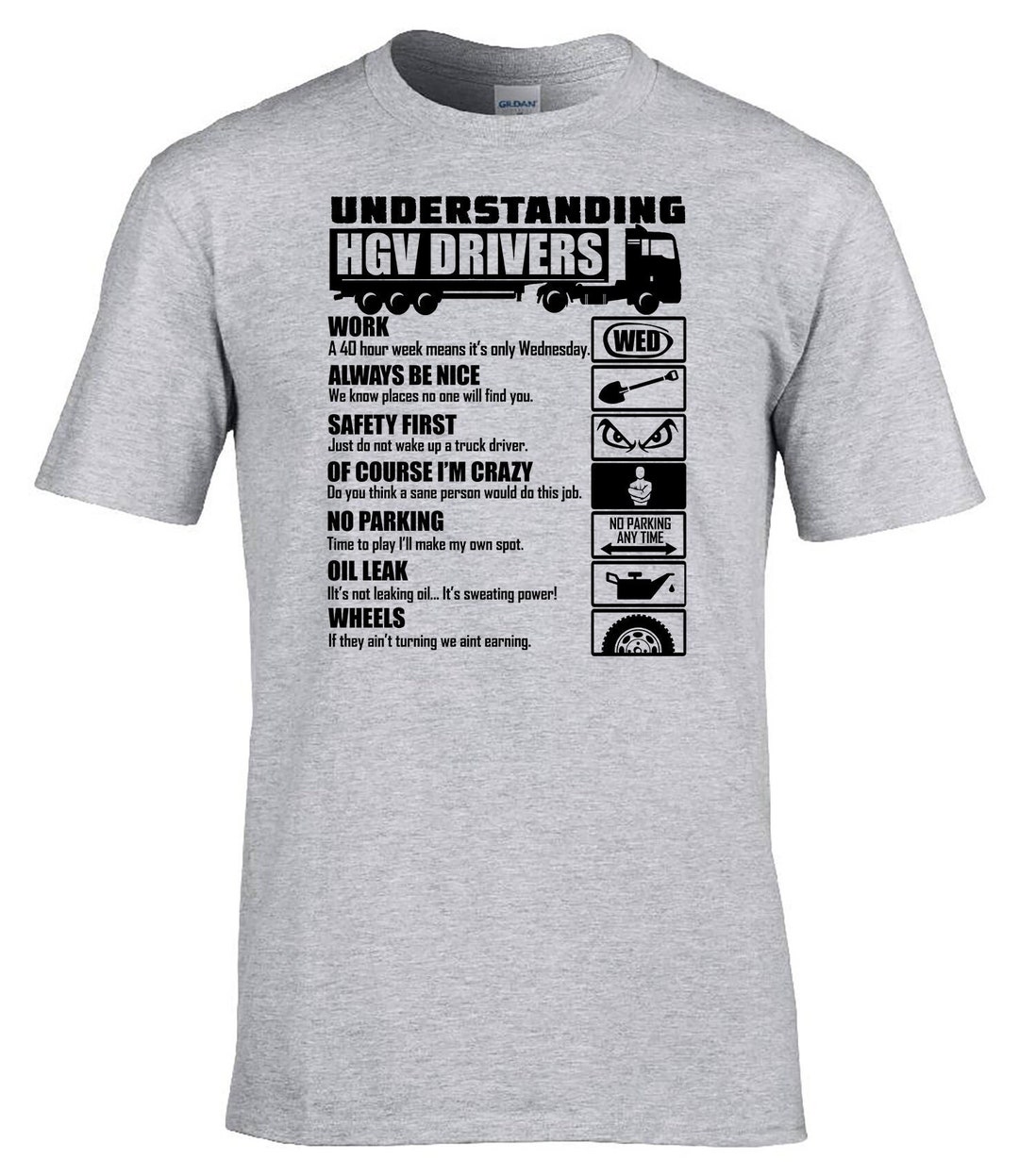 HGV Driver T-shirt, Truck Driver T-shirt, Understanding HGV Drivers T ...