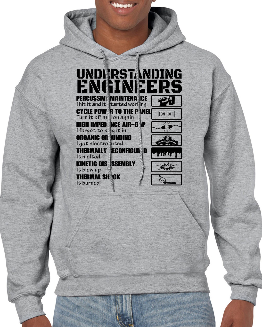 Engineer Hoodie, Engineer Hoodies, Engineers Gift, Engineering Pullover ...