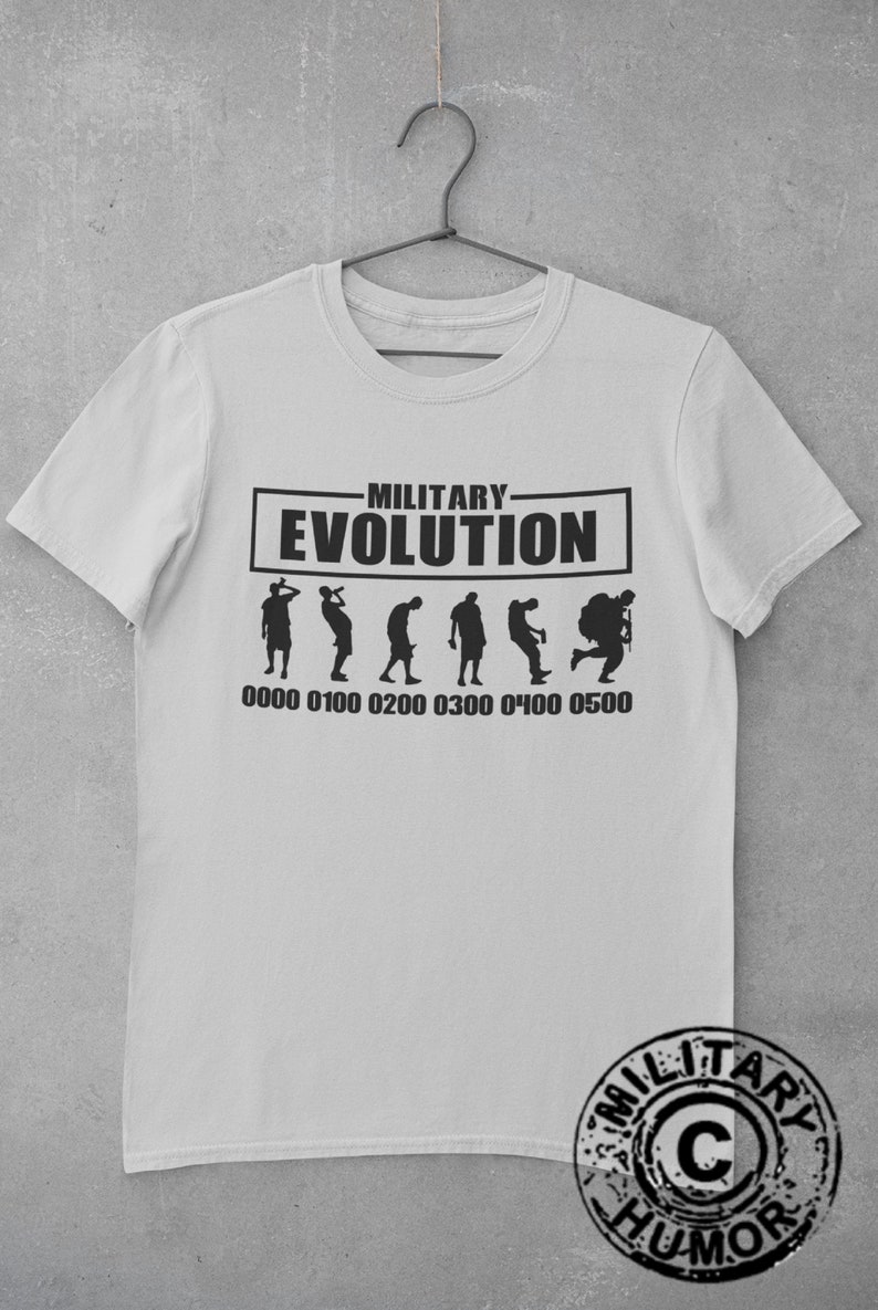 Military Evolution T-shirt Funny Army Gifts Forces Apparel - Etsy