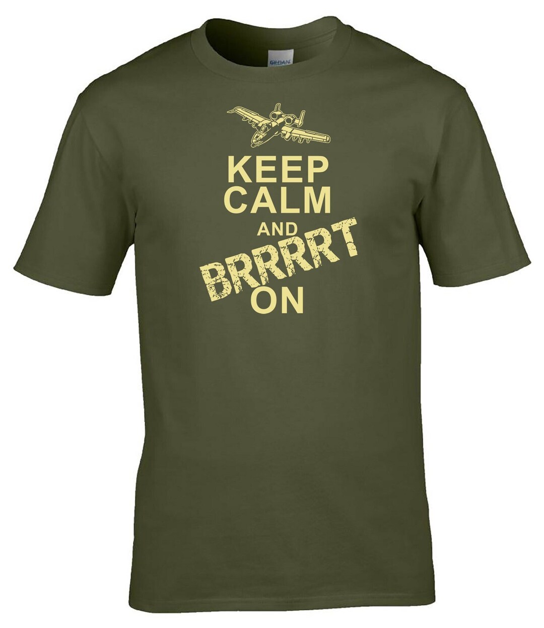 A10 Thunderbolt T-shirt, Military Aircraft, Keep Calm and Brrrrt On ...