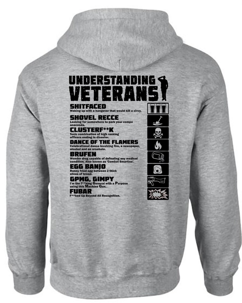 Understanding Veterans Hoodie: Funny British Army Gift - Etsy