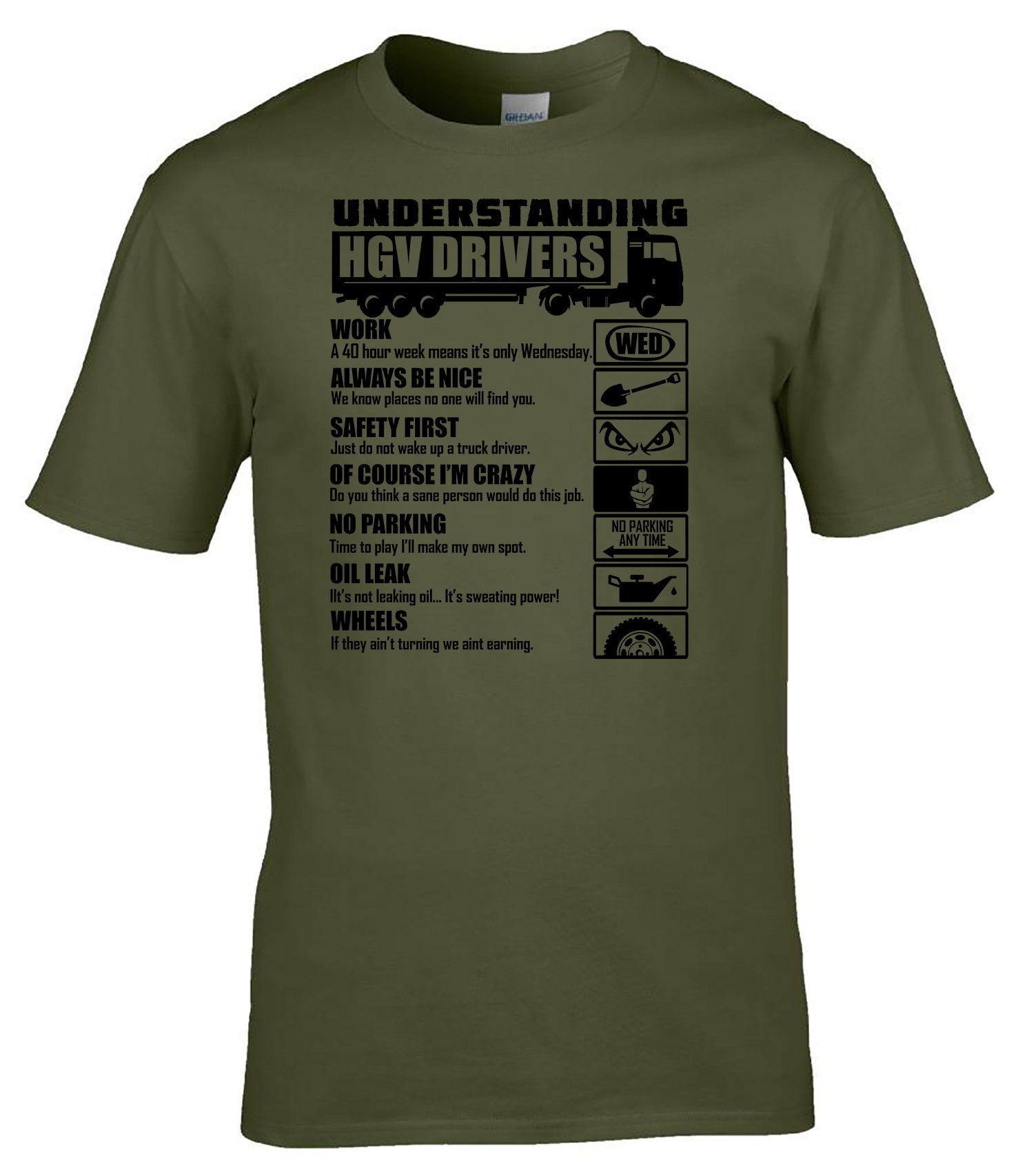 HGV Driver T-shirt, Truck Driver T-shirt, Understanding HGV Drivers T ...