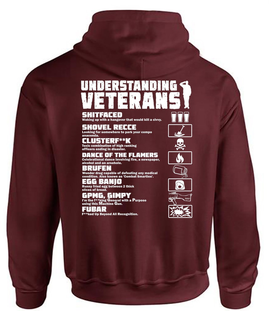 Understanding Veterans Hoodie: Funny British Army Gift - Etsy