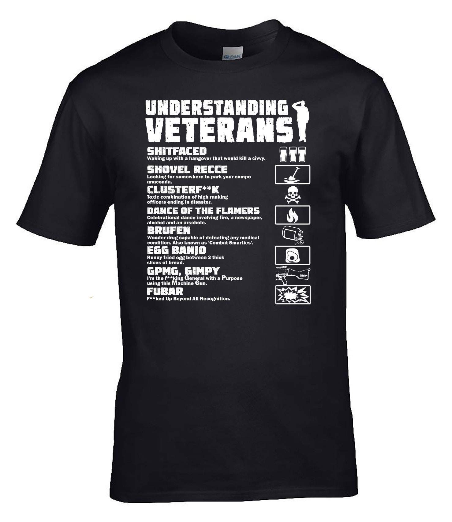 Serving up Laughs, Understanding Veterans T-shirt, Veteran Shirt ...