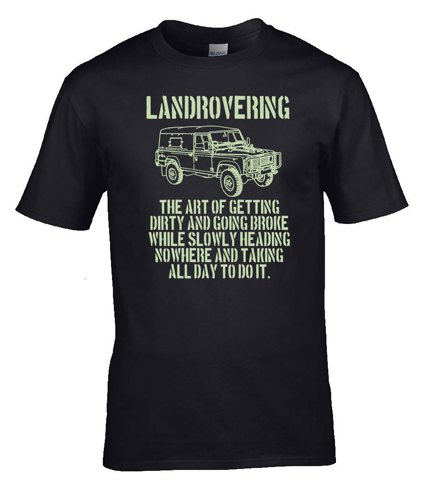 Land Rover T-shirt: Landrovering - the Art of Getting Dirty - Etsy UK