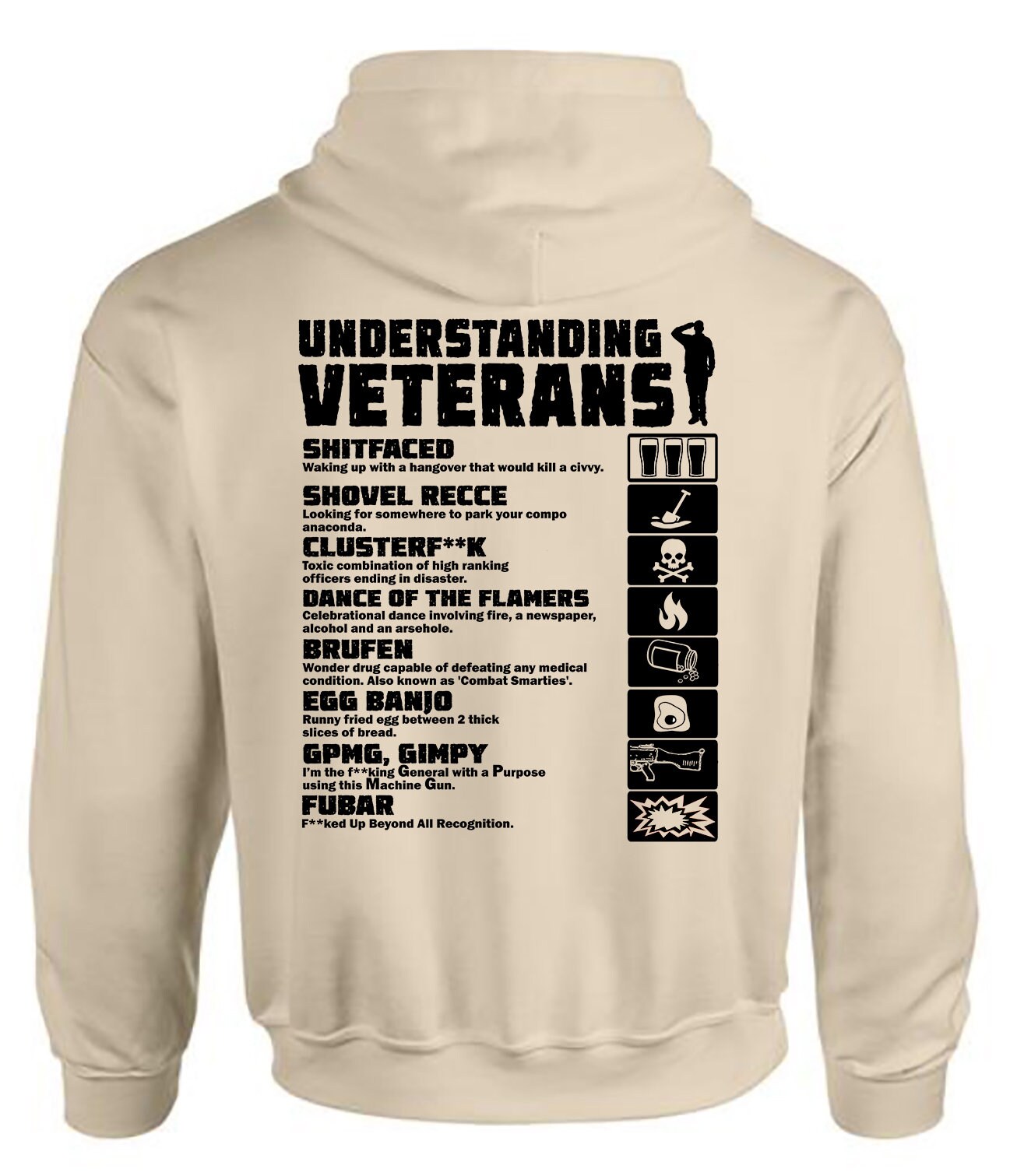 Understanding Veterans Hoodie: Funny British Army Gift - Etsy