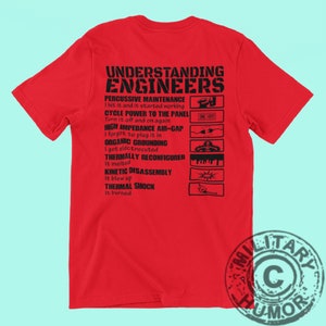 Funny Engineer T-shirt: Understanding Engineers Design - Etsy