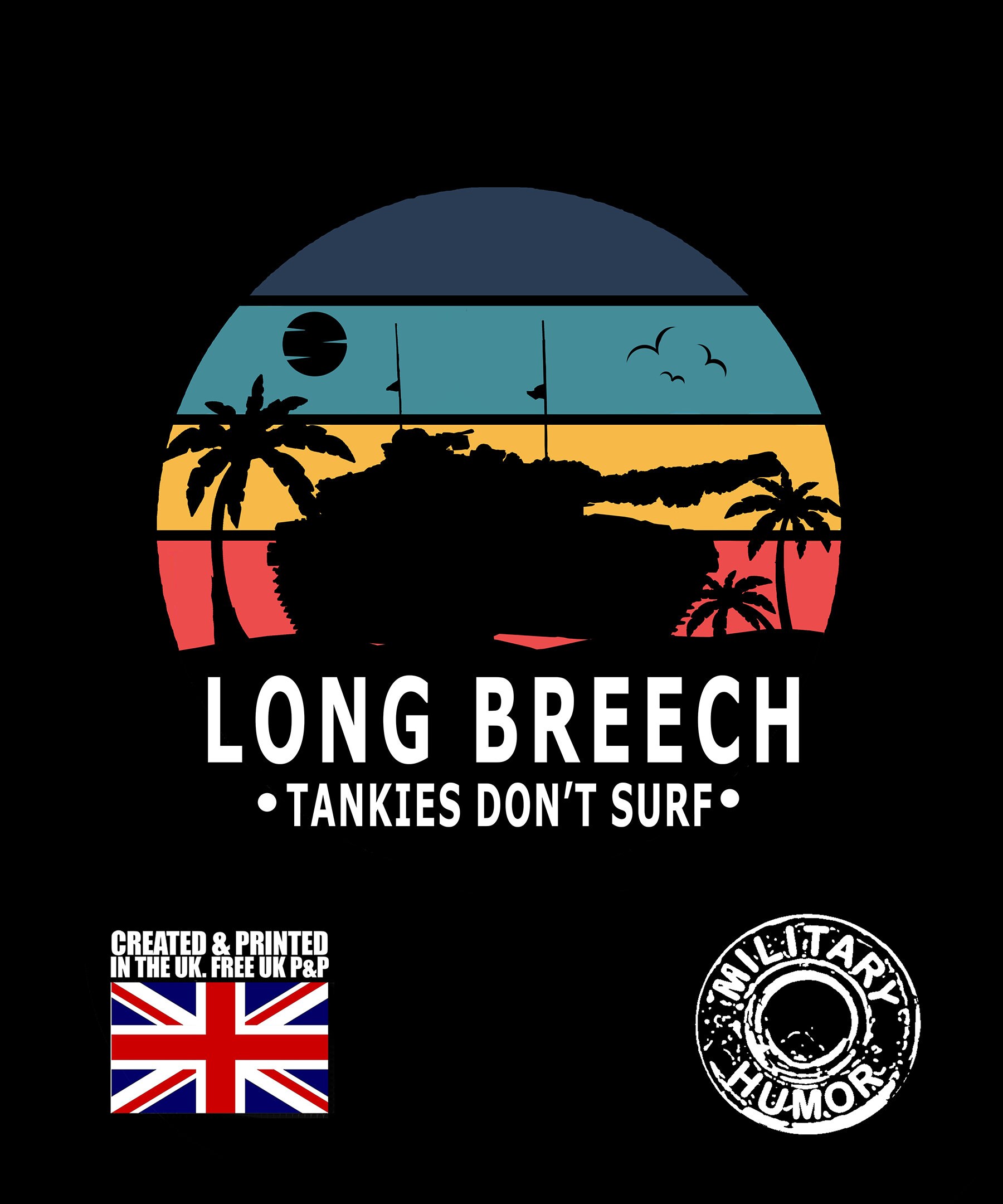 Tank T-shirt for Men, Long Breech, Tankies Dont Surf, Veteran Shirt ...