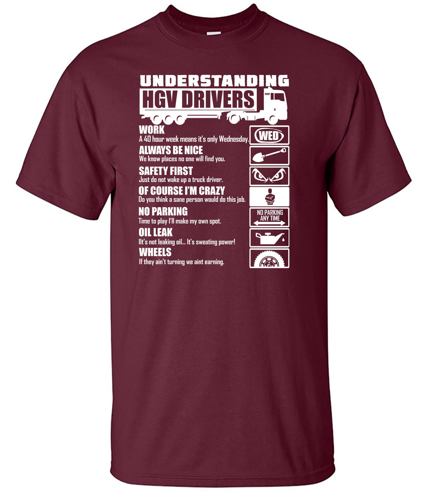 HGV Driver T-shirt, Truck Driver T-shirt, Understanding HGV Drivers T ...