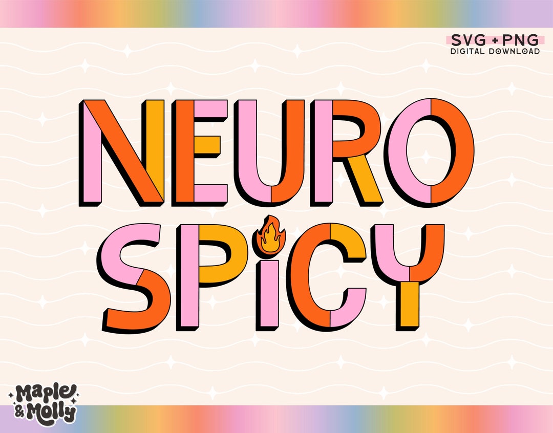 Neurospicy Svg Neurodivergent Png Serotonin Dopamine Svg - Etsy Australia