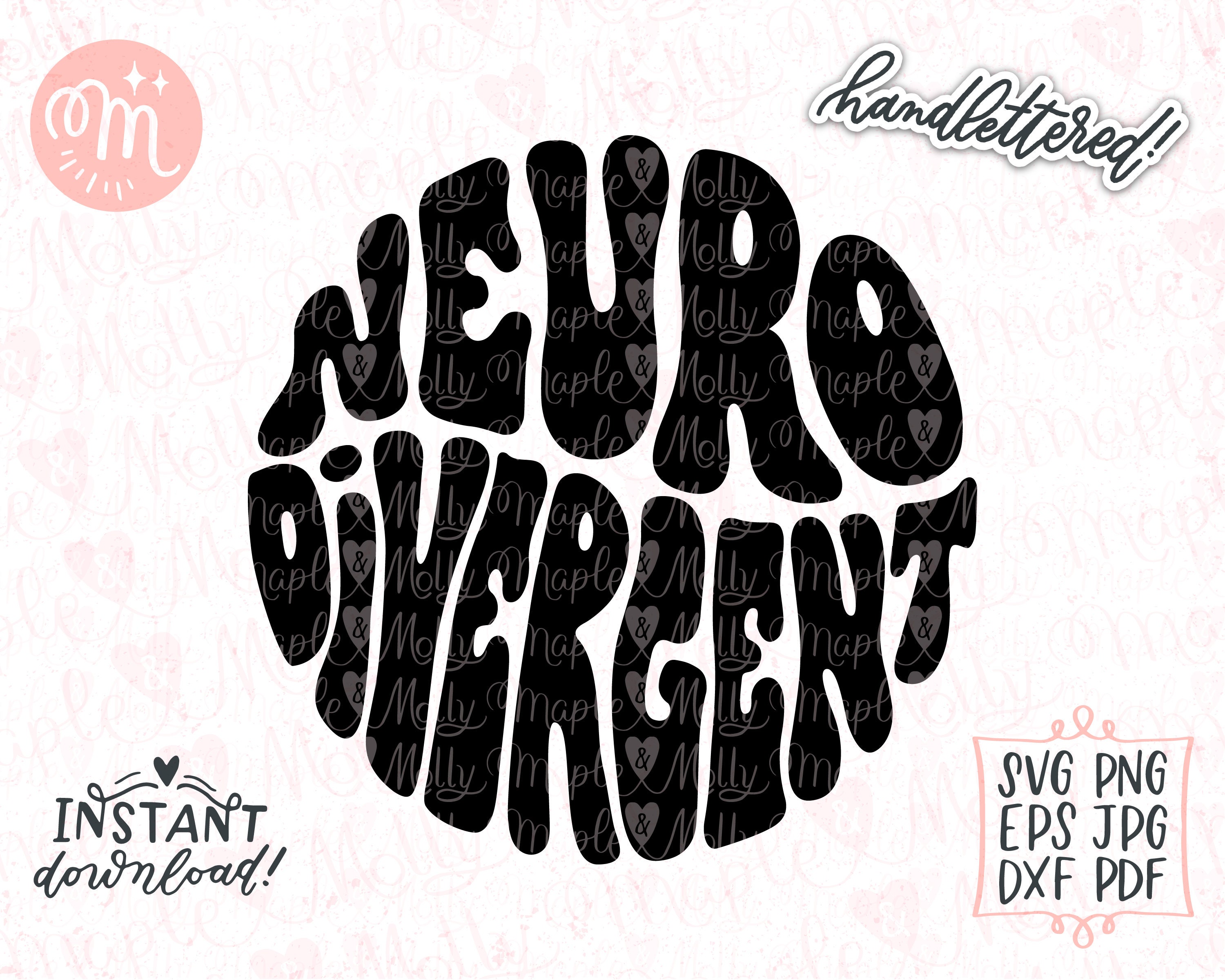 Neurodivergent Svg, Neurodiversity Svg, Mental Health Svg, ADHD Svg ...