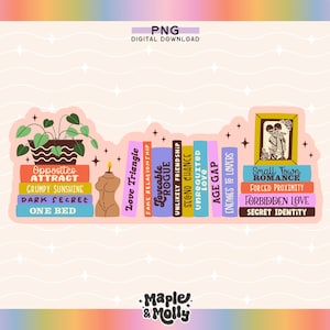 Romance Book Tropes Png Bookshelf Bookish Smut Romantasy Reading ...