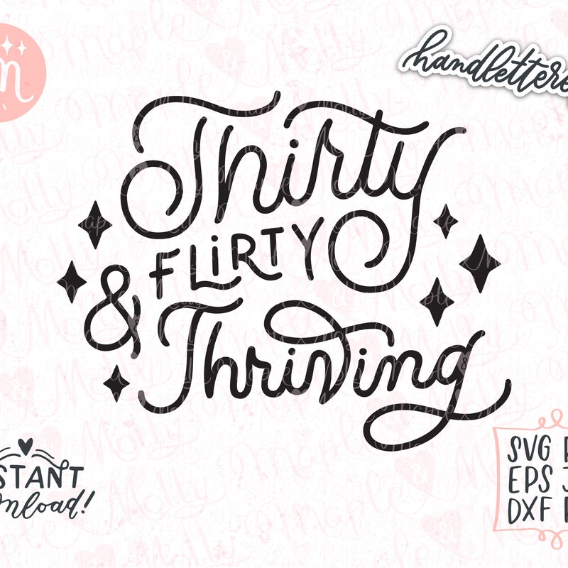 Thirty Svg - Etsy