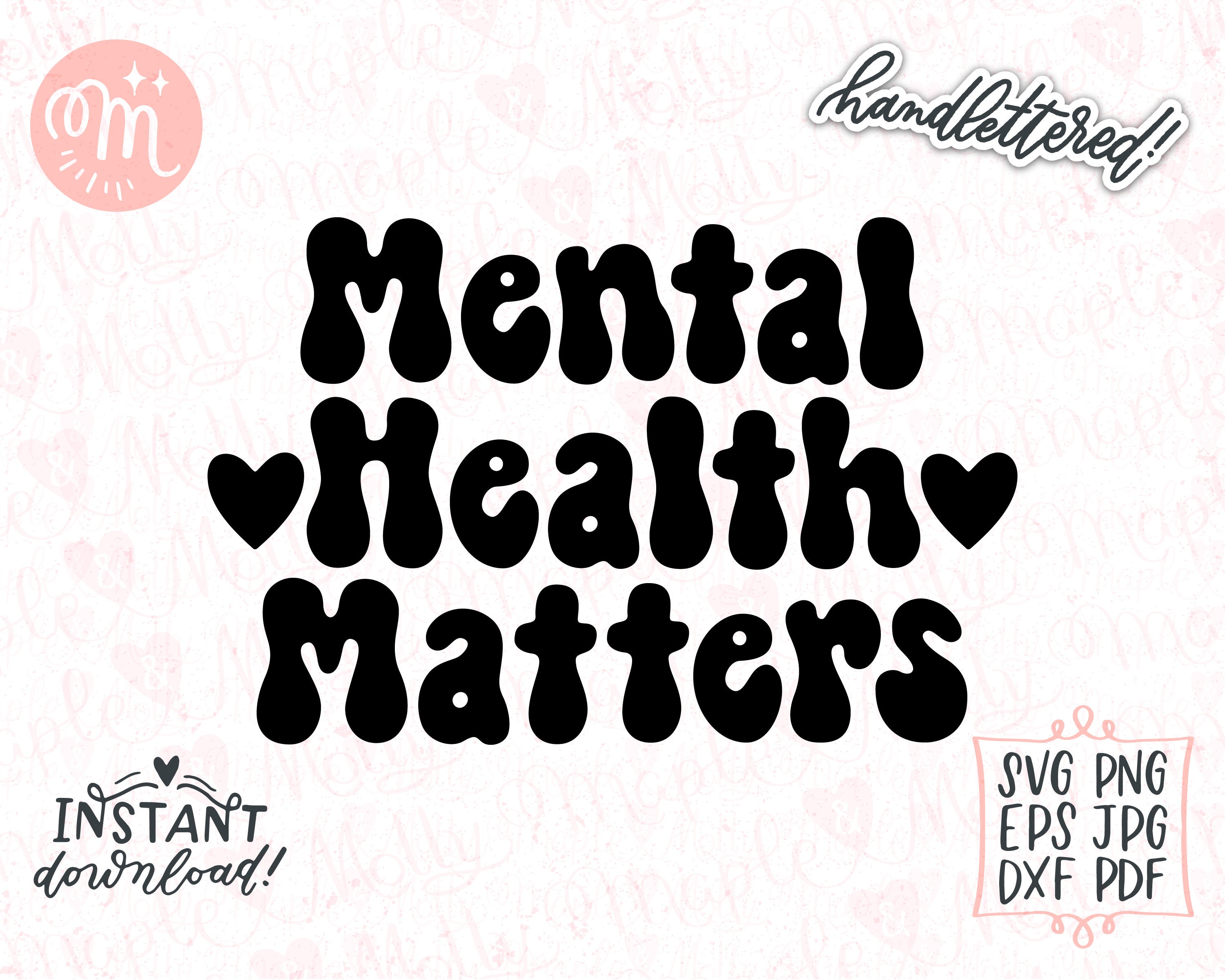 Mental Health Matters Svg Psychologist Svg Therapist Svg Etsy