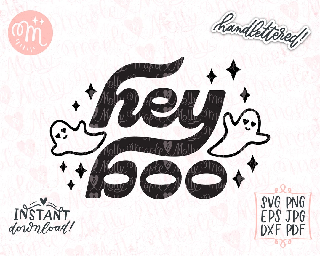 Hey Boo Svg Boo Svg Ghost Svg Ghouls Svg Spooky Vibes Svg - Etsy