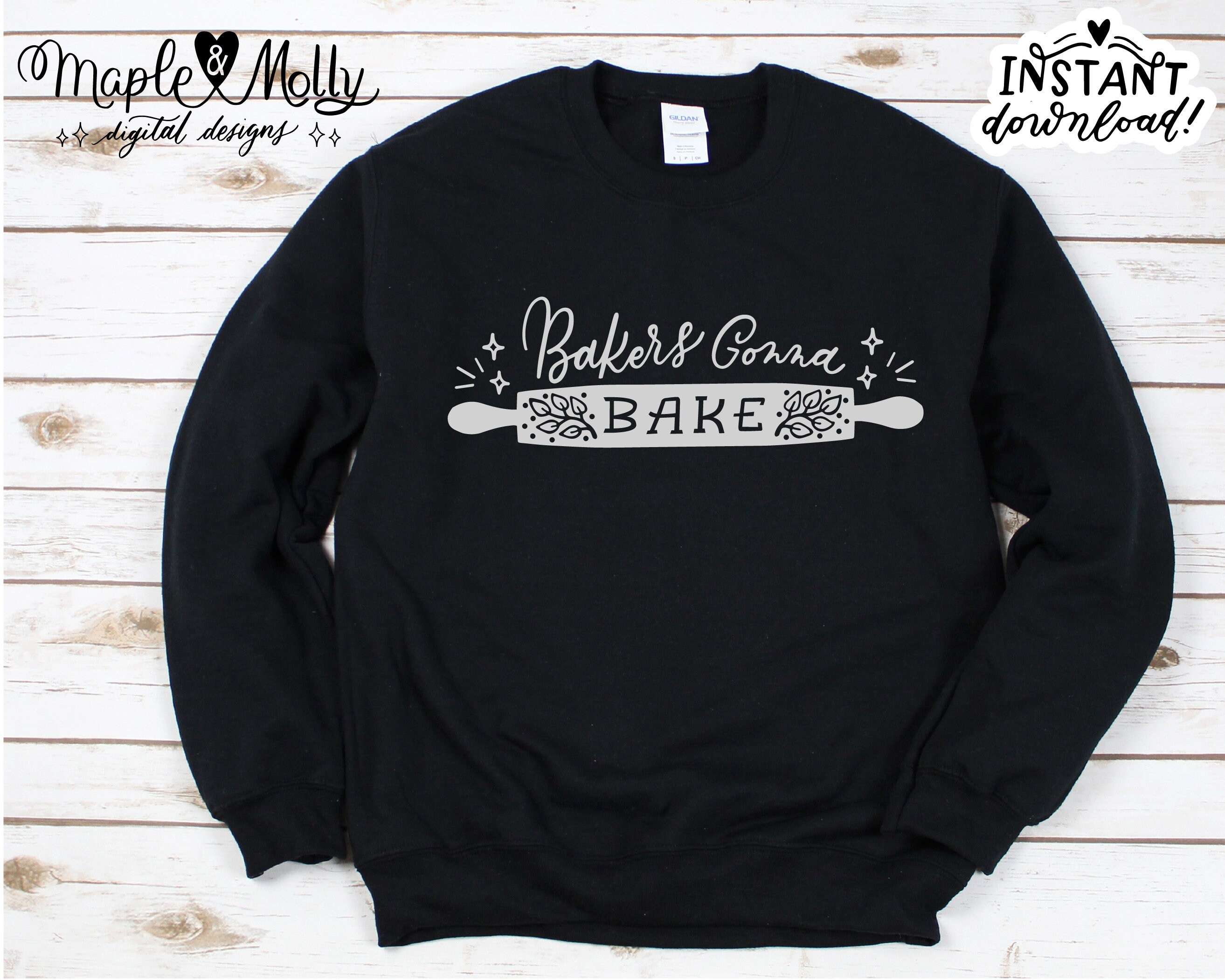 Bakers Gonna Bake Svg Baker Svg Baking Svg Hand Lettered | Etsy