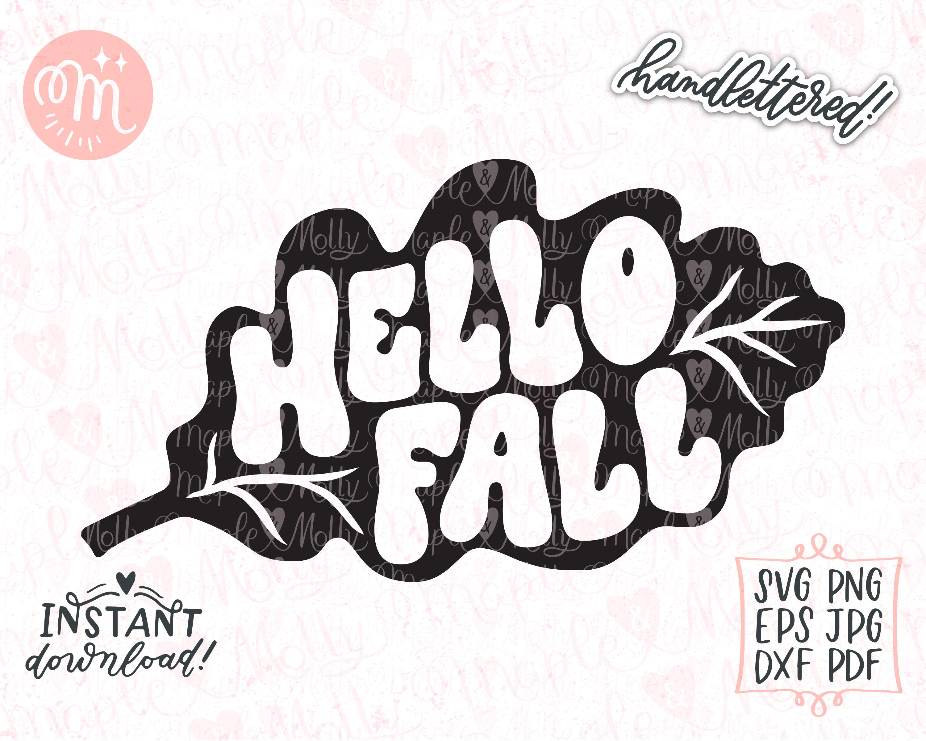 Hello Fall Svg Fall Svg Autumn Svg Autumn Leaves Svg I - Etsy