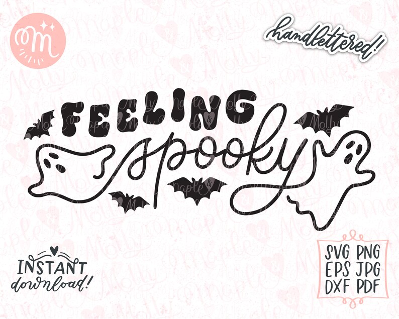 Feeling Spooky Svg Ghost Svg Bats Svg Spooky Svg Halloween - Etsy
