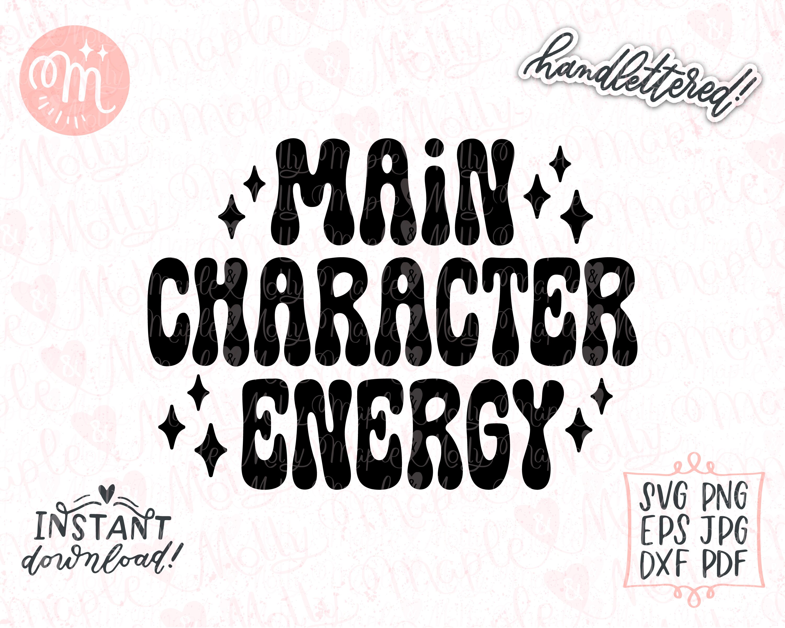 Main Character Energy Svg Trendy Quote Svg Main Character - Etsy